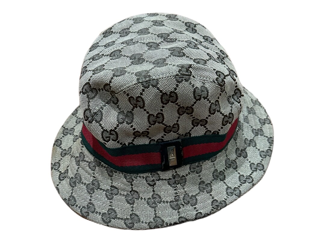 Gucci 2000s Bucket Hat Monogram - Etsy