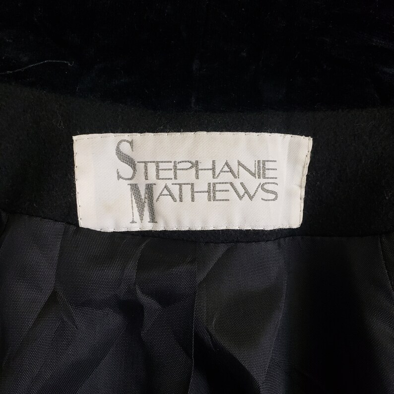 Stephanie Mathews Wool Coat Made in USA Vintage 1990s - Etsy