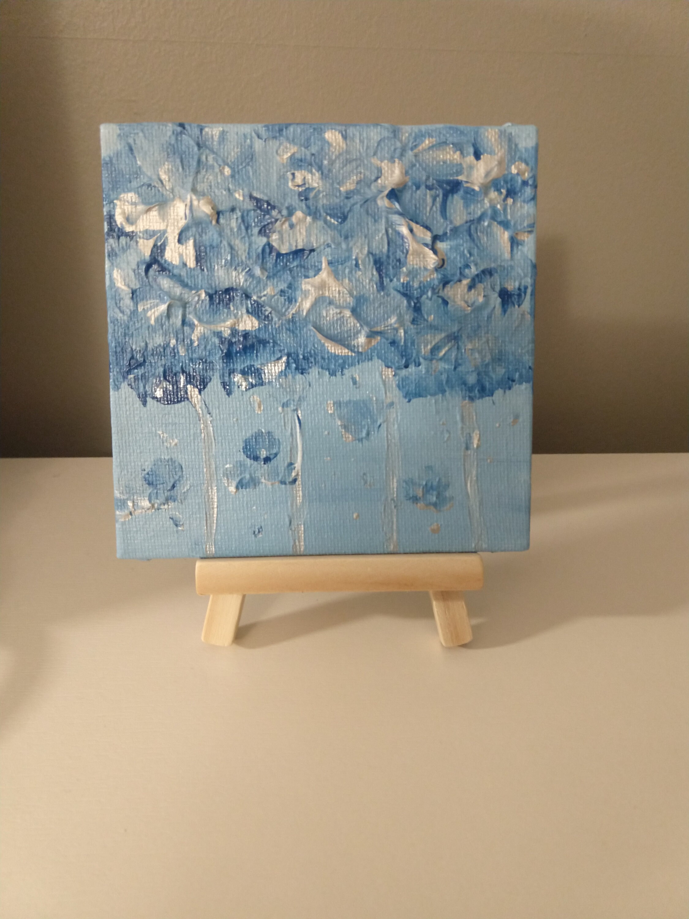 Mini Acrylic Painting - Mini Painting on Easel - Mini Abstract Painting ...