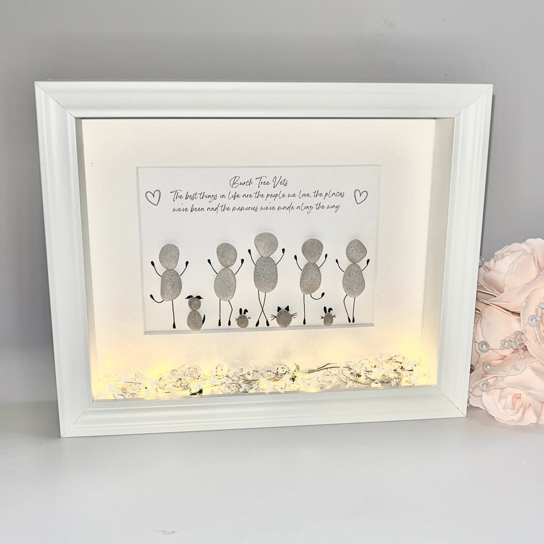 Vet Retirement Pebble Art Personalised Leaving Gift for Animal Nurse ...