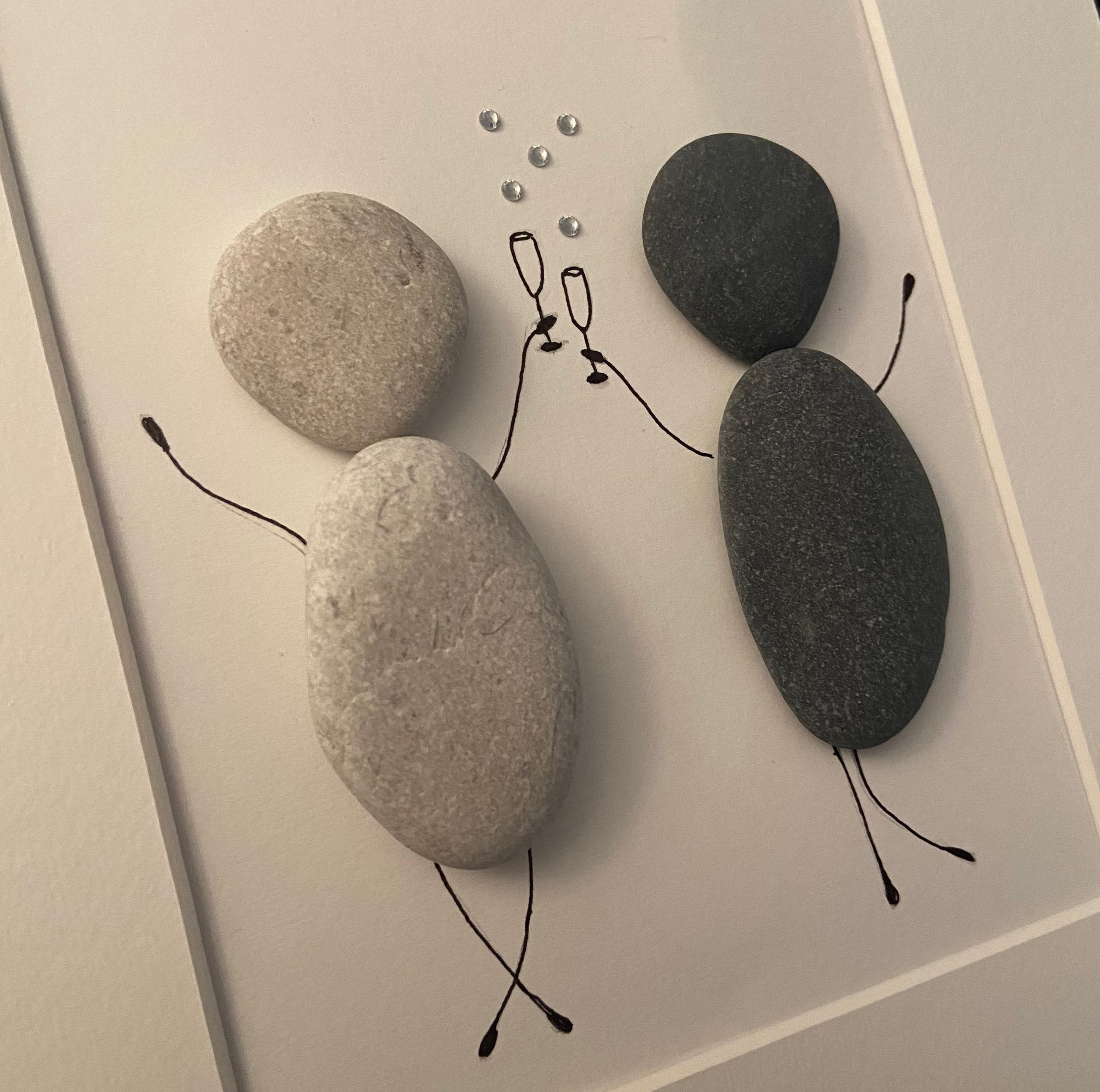 Best Friend You Rock Personalised Pebble Art Picture Gift for - Etsy UK