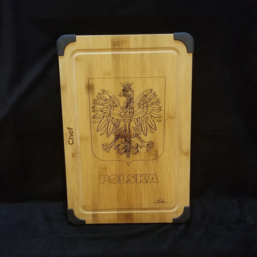 Poland Custom Engraved Chopping Board Personalized Gift Polska Herb ...
