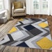 New Mustard Ochre Navy Blue Silver Grey Rugs Small Large Mats - Etsy