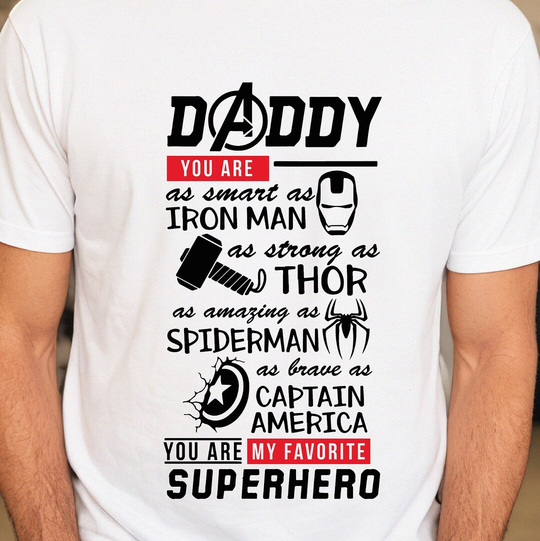 Marvel Daddy You Are Our Superhero Shirt, Marvel Dad Shirt Sweatshirt ...