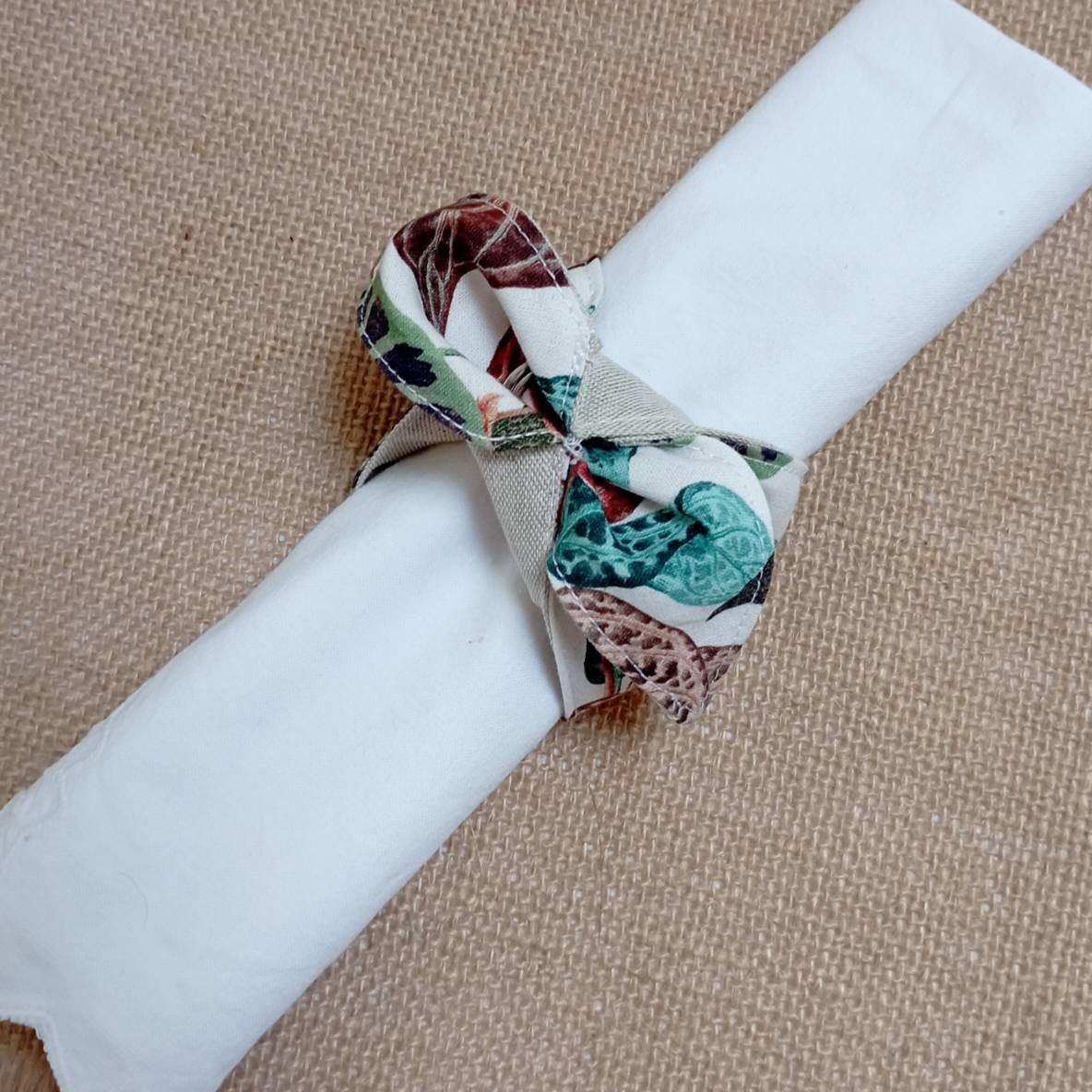Rond de serviette en tissu - Etsy France