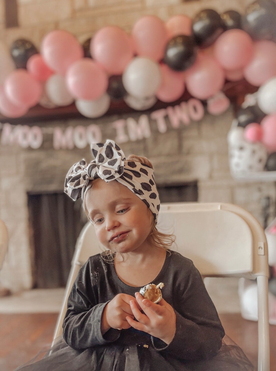 Moo Charlie Bow Handmade Cow Print Big Bow Knotted Bow - Etsy