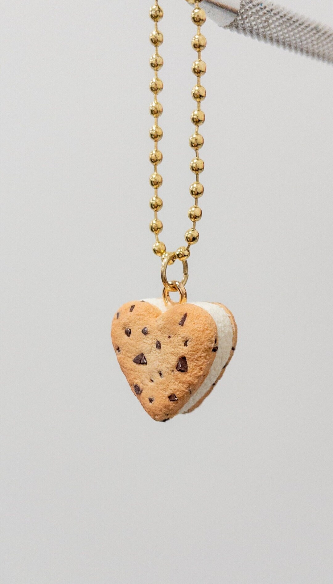 Polymerclay Cookie Charm, Ice Cream Sandwich Charm, Clay Keychain ...