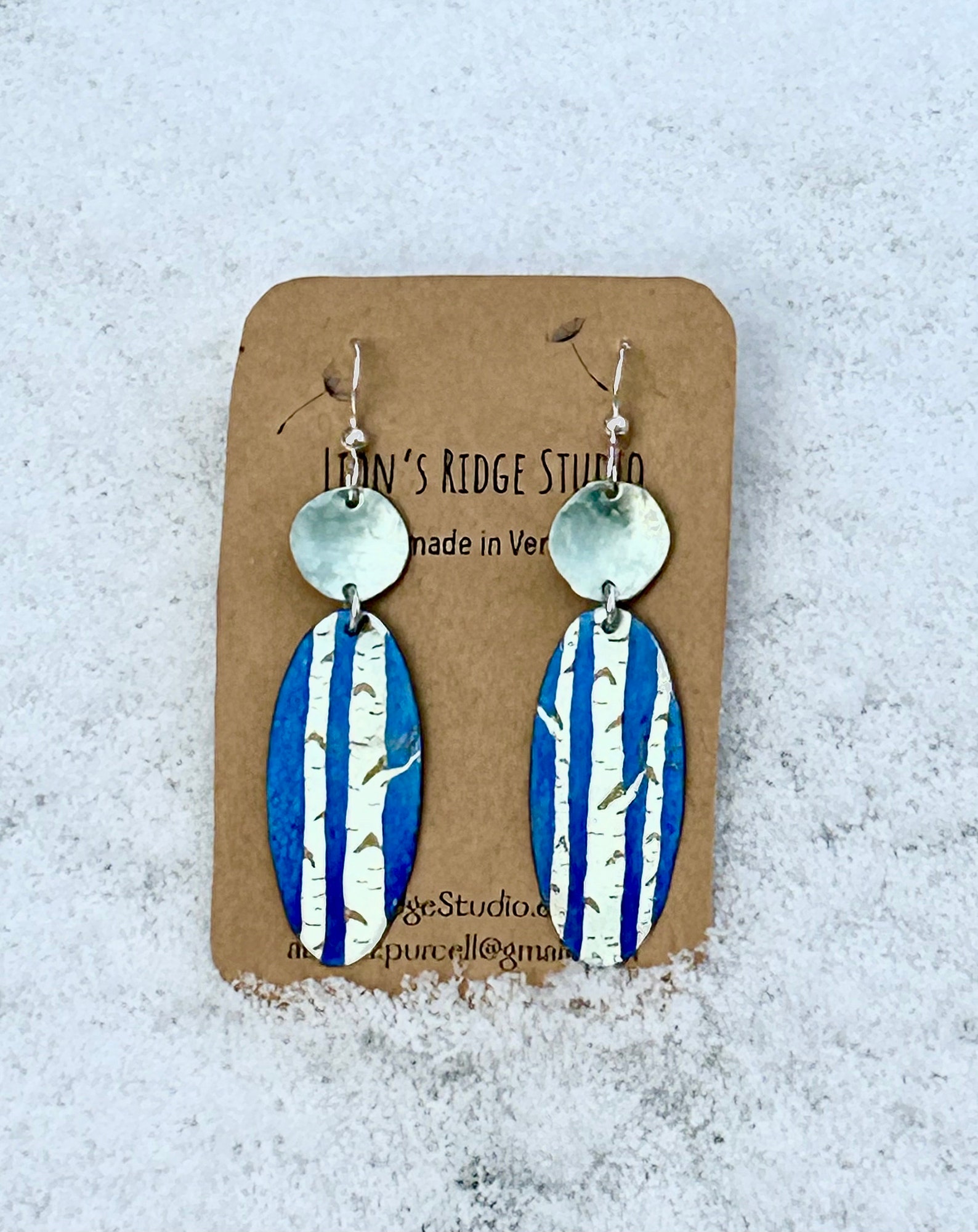 Birch Trees With Silver Hammered Circles - Etsy