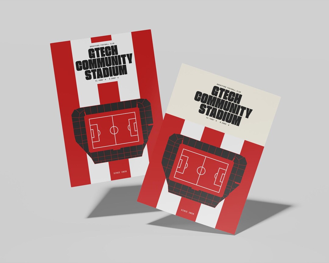 Brentford Poster, Gtech Community Stadium | A4 Poster/print - Etsy