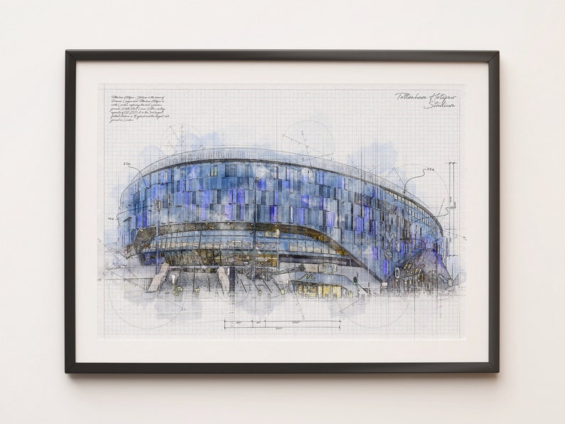 Tottenham Hotspur Stadium A4 Poster/print - Tottenham Hotspur - Etsy