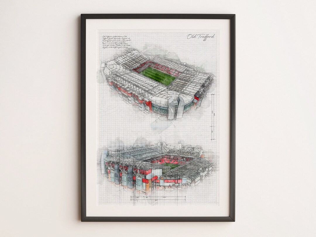 Old Trafford A4 Poster/print - Manchester United - Etsy