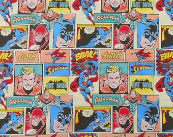 Dc Comics Flash Fabric - Etsy