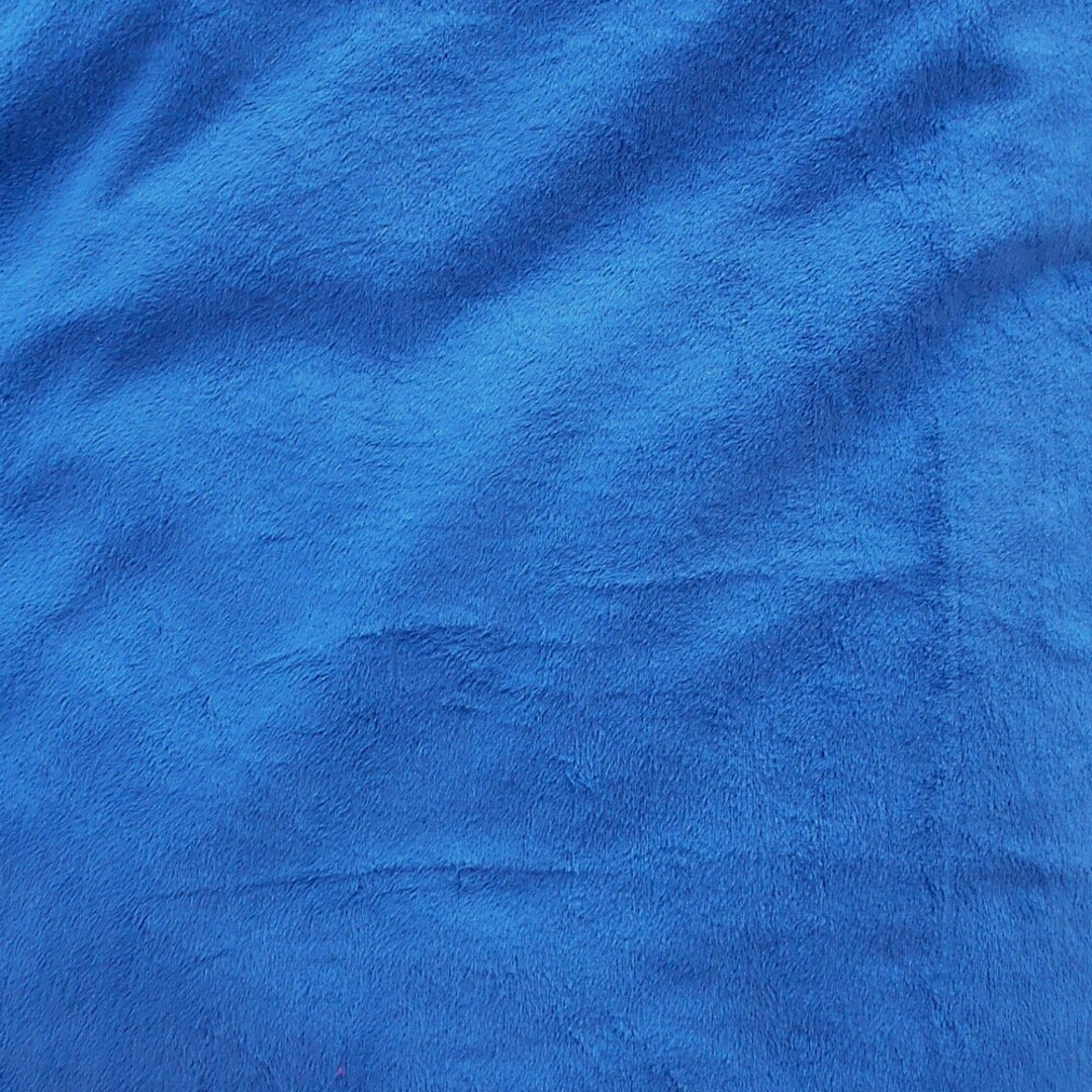 Per Metre Dark Blue Smooth Minky Fabric, 150 Cm Wide in Continuous ...