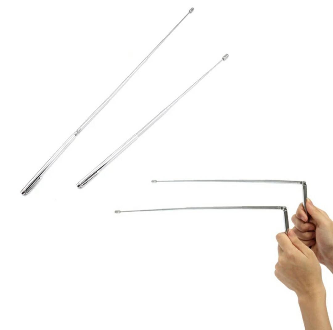Wands 2 Pieces Dowsing Dowsing Geobiology Stainless Steel Rods - Etsy UK