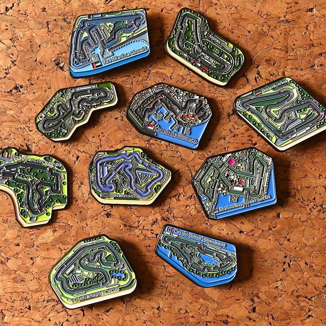 F1 Gifts. Formula One Circuit Pins/magnets Seconds Sales! - Etsy