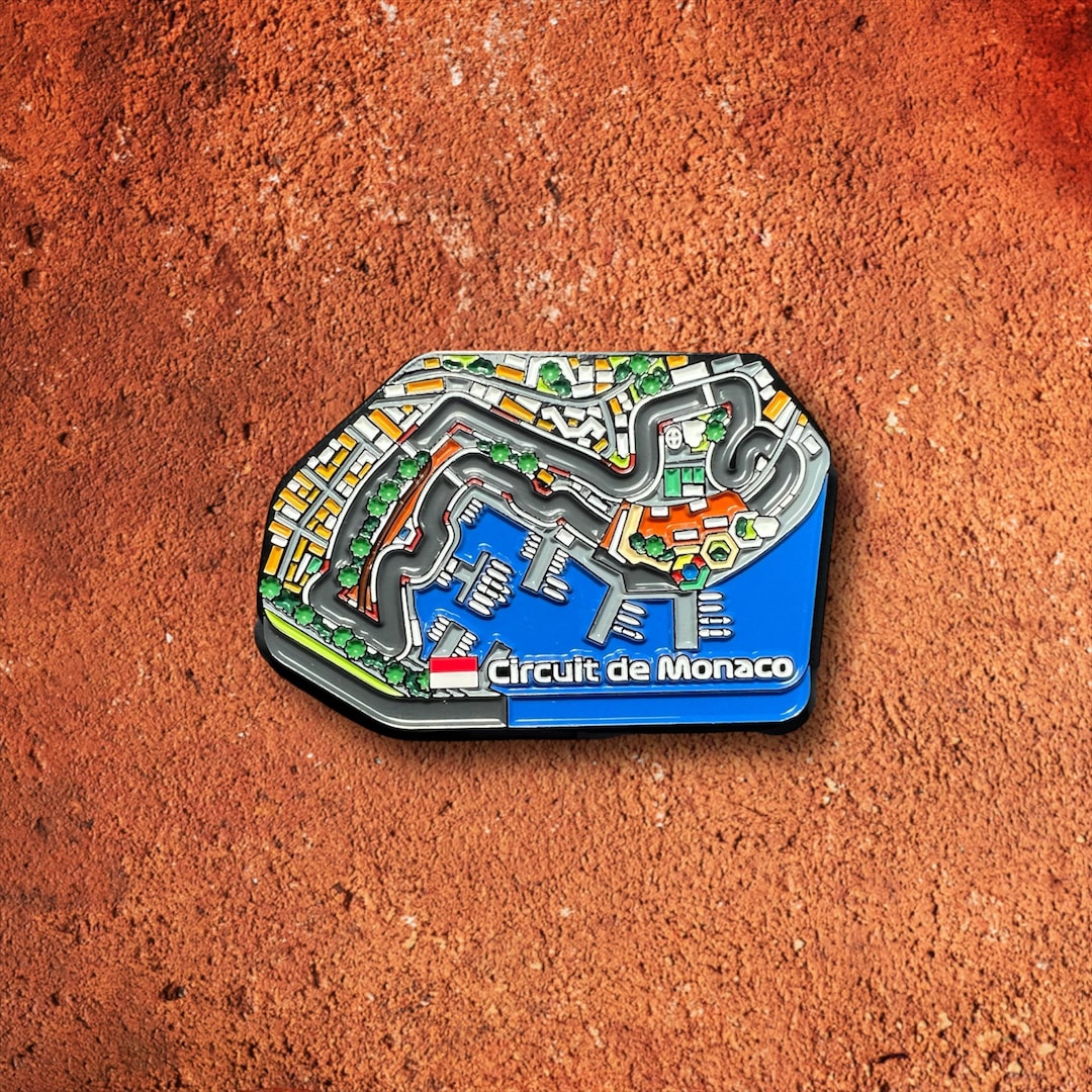 F1 Gifts. Formula One Circuit De Monaco, Motorsports Enamel Pin - Etsy