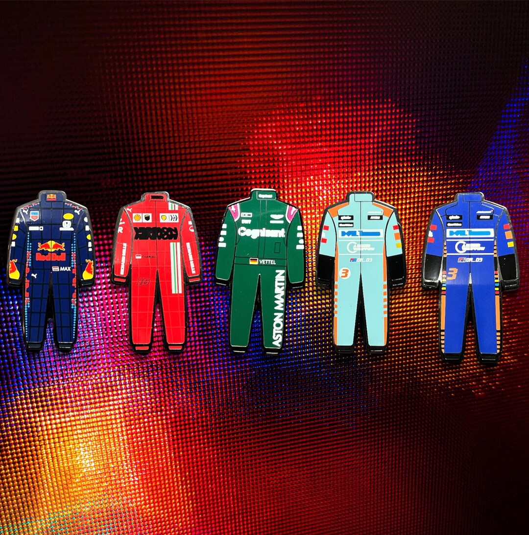 F1 Gifts. Formula One Racing Suits Pins Seconds Sales! - Etsy