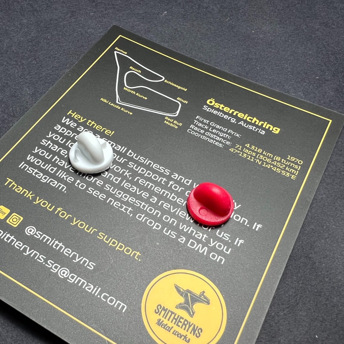 F1 Gifts. Formula One Red Bull Ring Österreichring, Motorsports Enamel ...