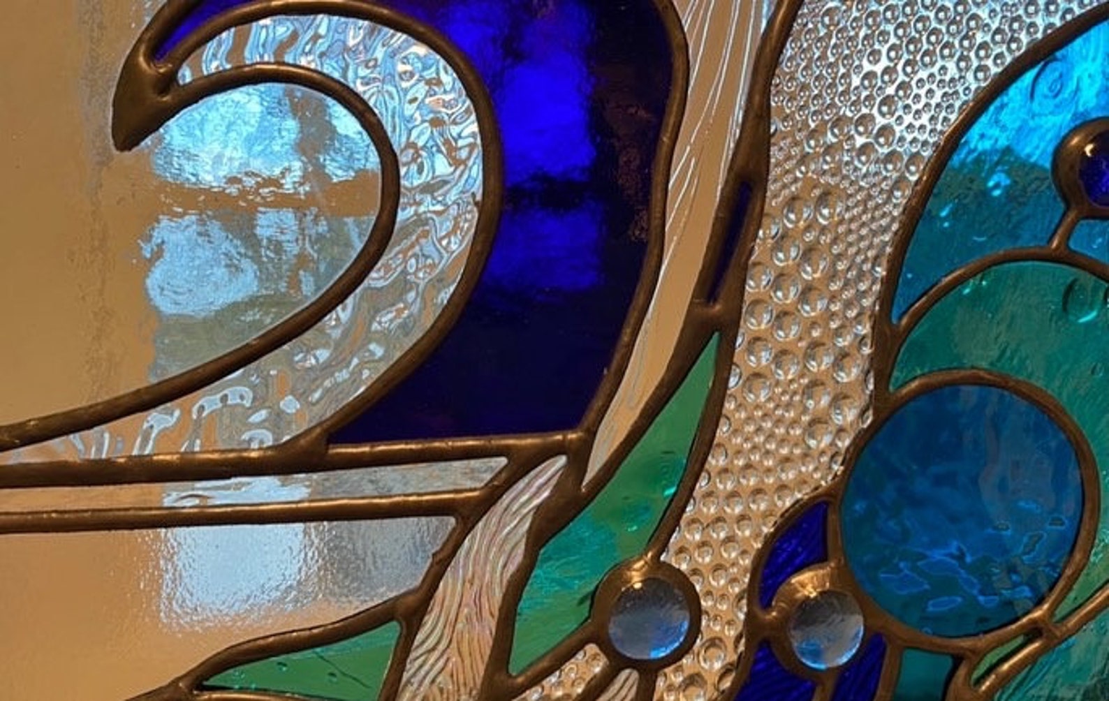 Stained Glass Panel Handcrafted Mermaid Stained Glass Window - Etsy