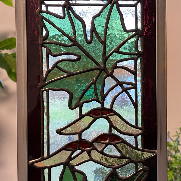 Stained Glass Leaf - Etsy