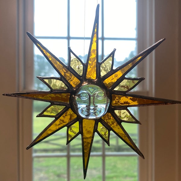 Stained Glass Sun - Etsy
