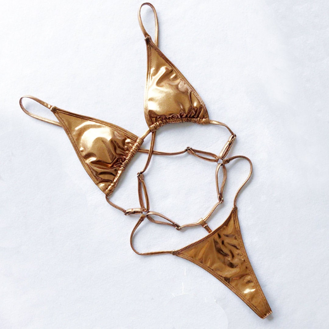 Monokini Thong Mircomini Bikini Sexy One Piece Thong Etsy