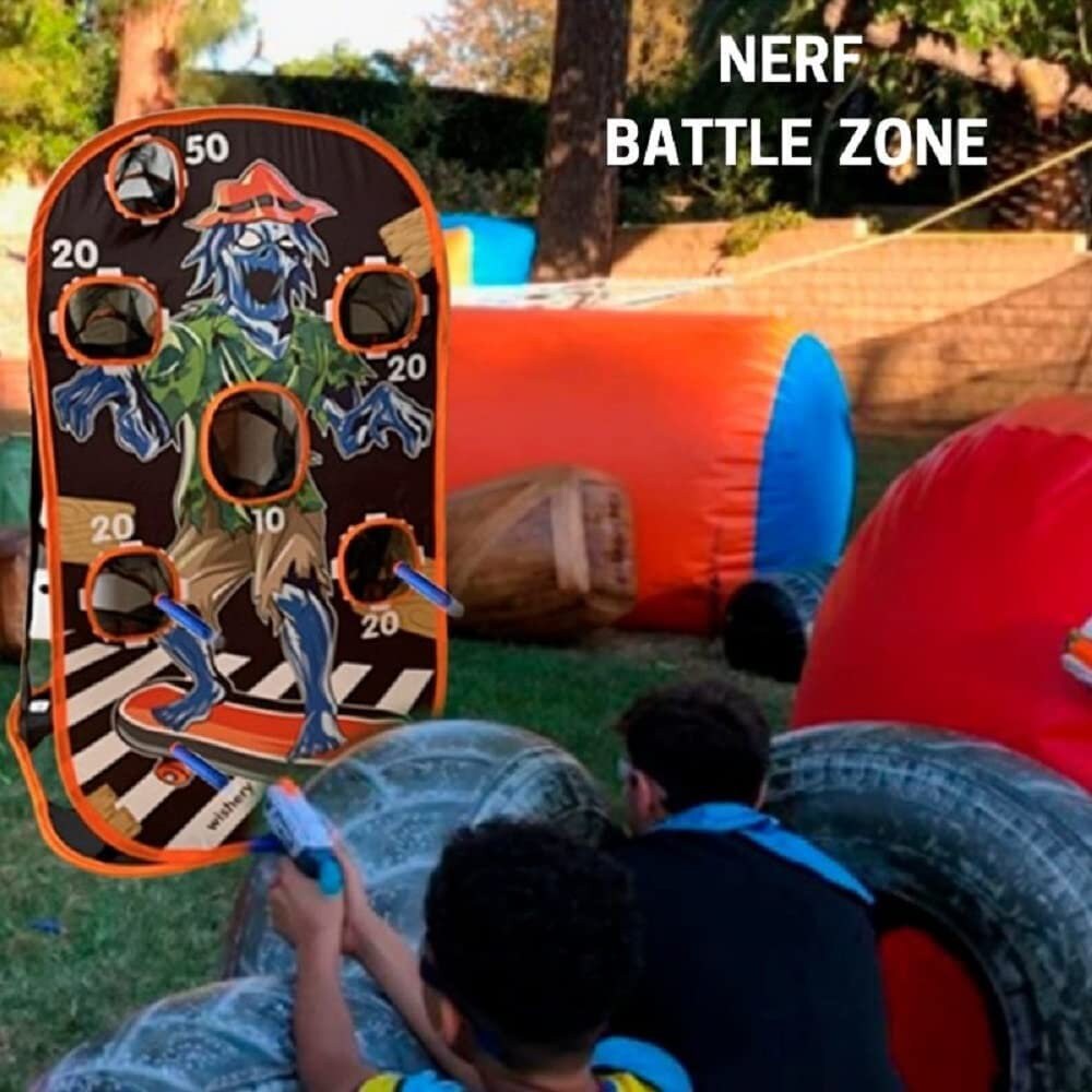 Wishery Zombie Targets for Nerf Guns - Shooting Toy Foam Blasters - Gun ...