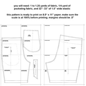 Men's Shorts PDF Pattern Size: Large - Etsy