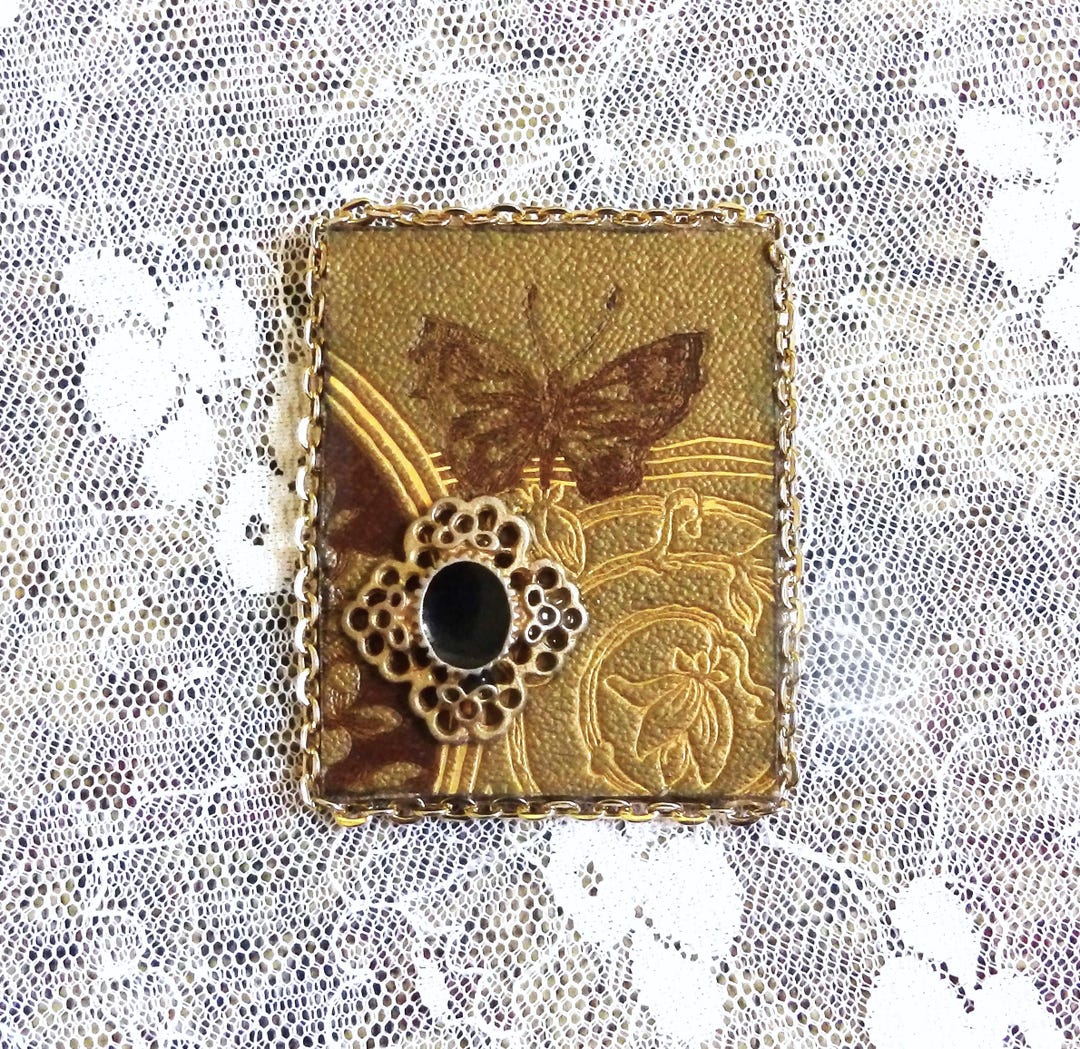 Butterfly Book Cover Pin, Original Antique Book Cover From 1888 - Etsy