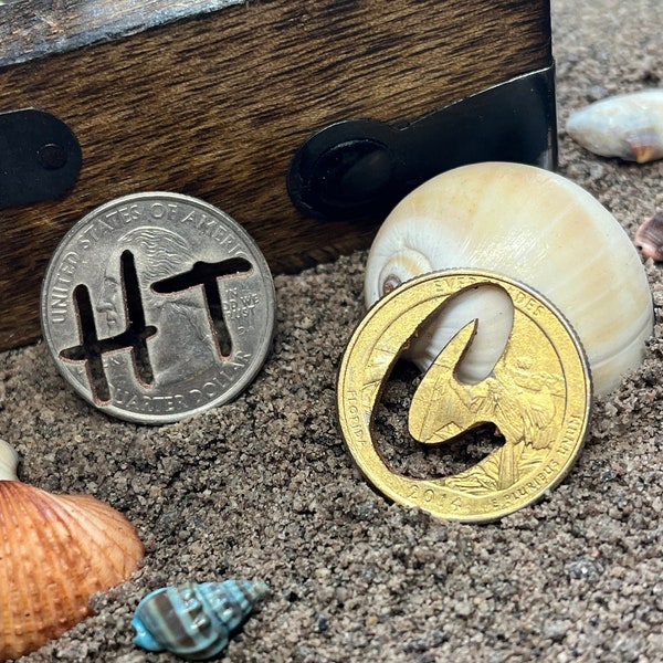 Hand Cut Coin - Etsy