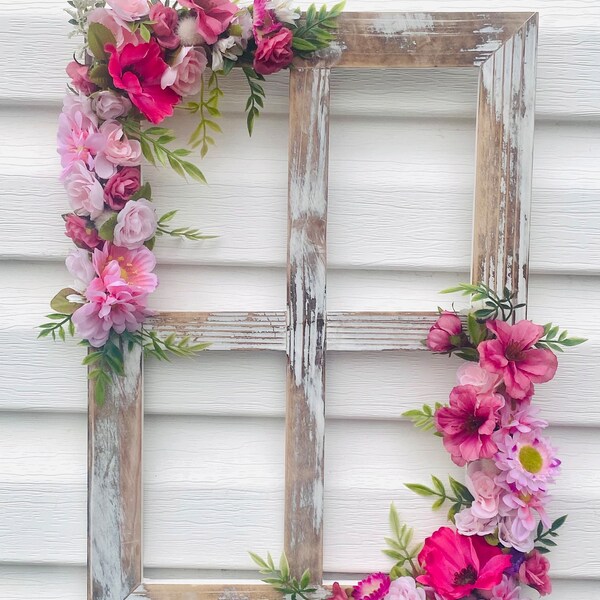 Window Frame With Wreath - Etsy