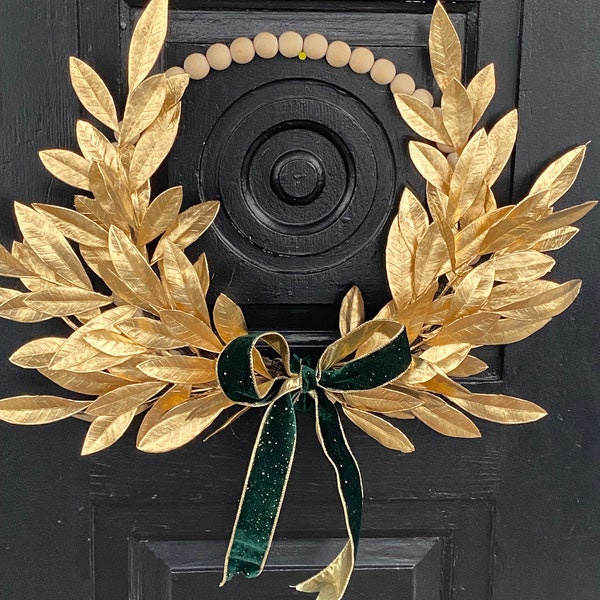 Gold Laurel Wreath - Etsy