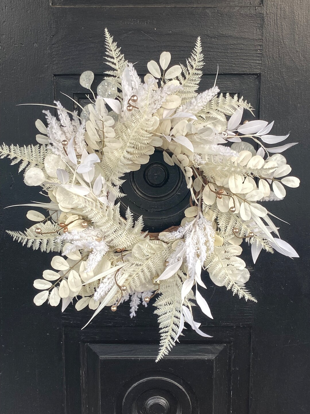 Neutral Boho Style Wreath for Front Door ,fall and Winter Wreath ...
