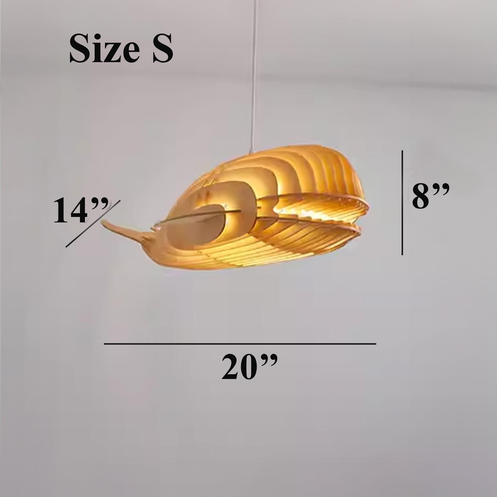 Whale Hanging Lamp Wood Pendant Light Chandelier Lighting Wooden Whale ...