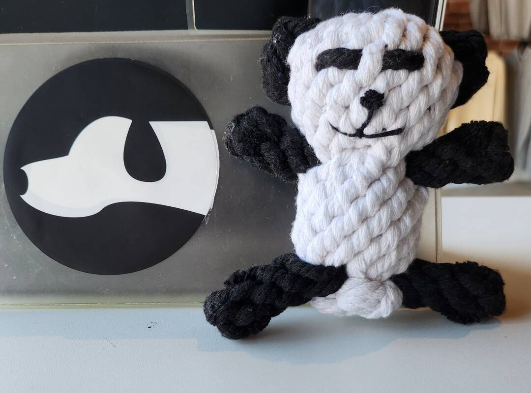 Panda Rope Chew Toy - Etsy