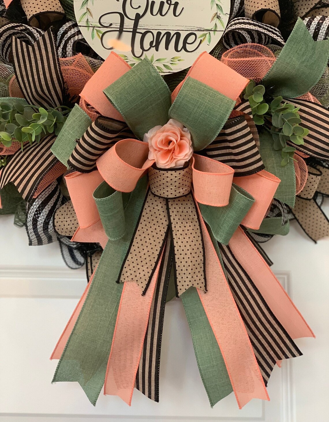 Everyday Welcome Front Door Wreath With Welcome to Our Home - Etsy