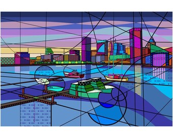 Baltimore Inner Harbor Art - Etsy