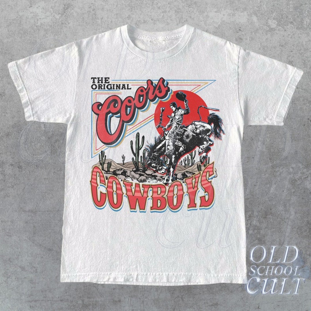 Coors Western Cowboy T-shirt, Vintage 90s Western Sweatshirt, Retro ...