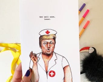 Trump Get Well Card - Etsy