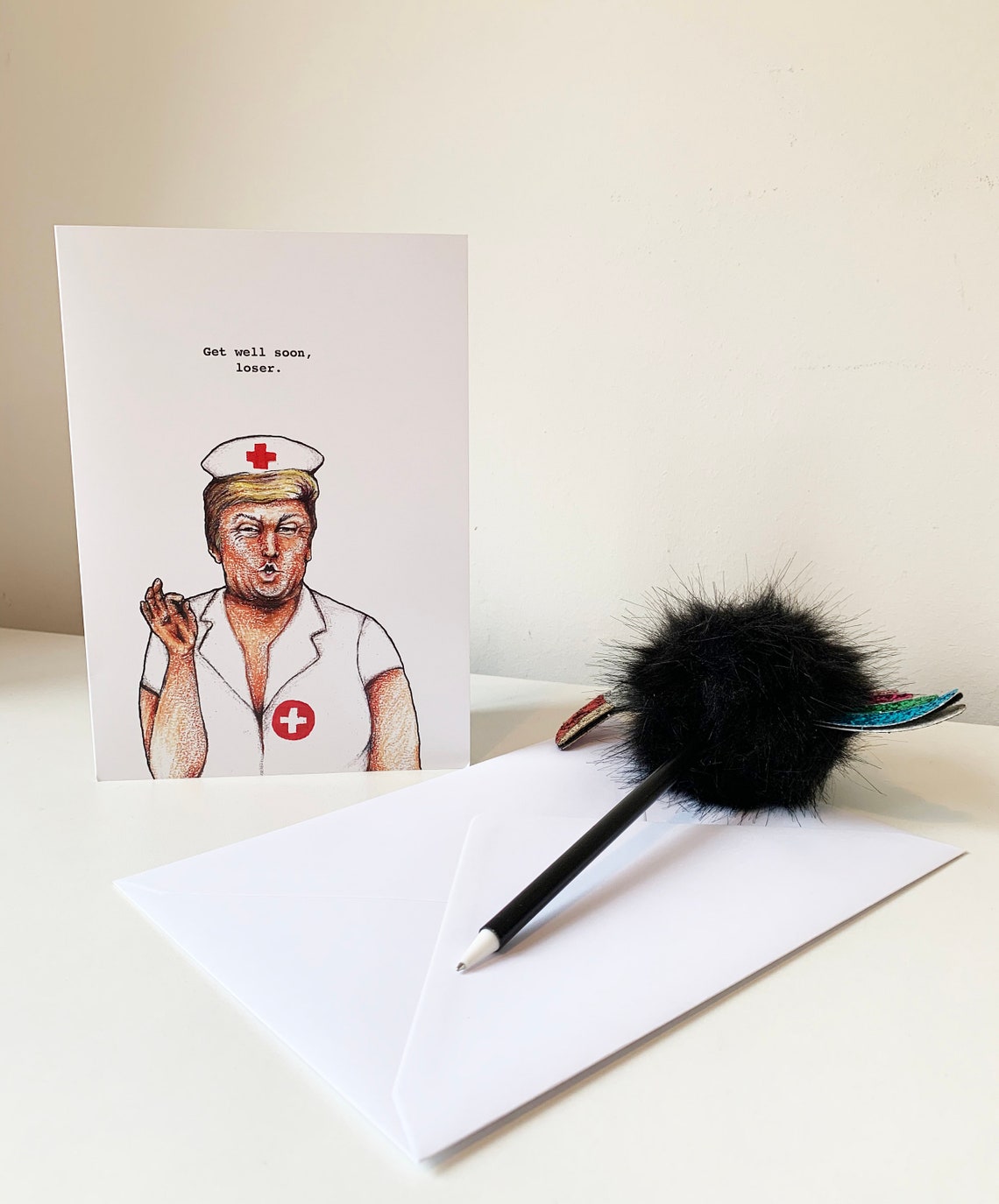 Get Well Soon, Loser Trump Greetings Card - Etsy