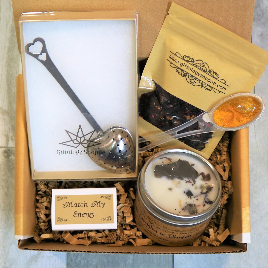 Personalized Tea Gift | Loose Leaf Tea W/ Heart Shaped Strainer & Soy ...