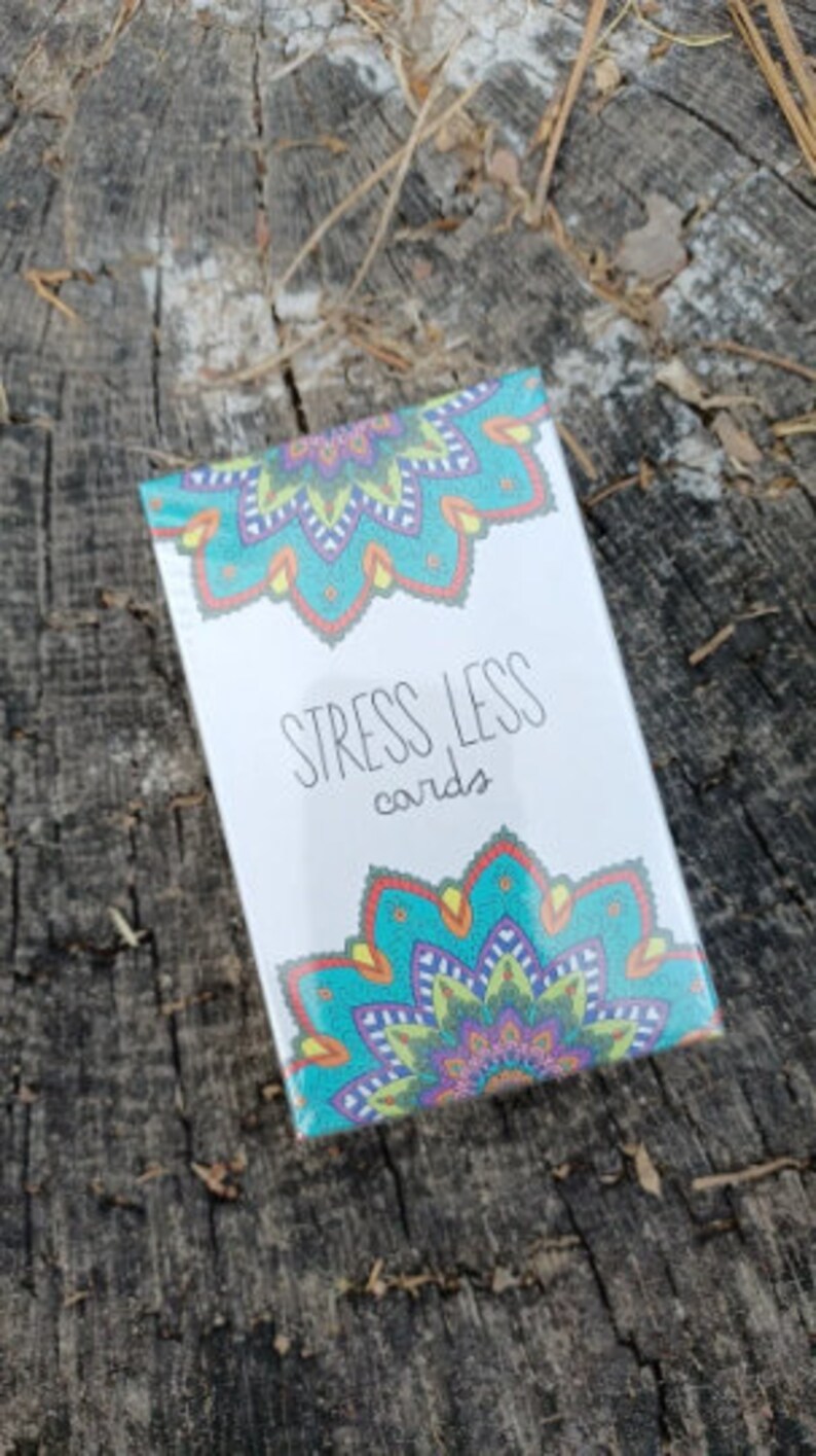 STRESS LESS CARDS Deck Stress Relief, Affirmations, Less Stress, Mental ...