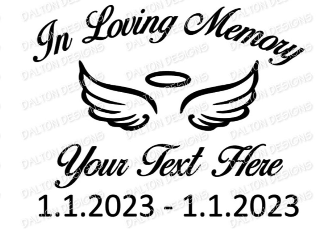 In Loving Memory Decal - Etsy