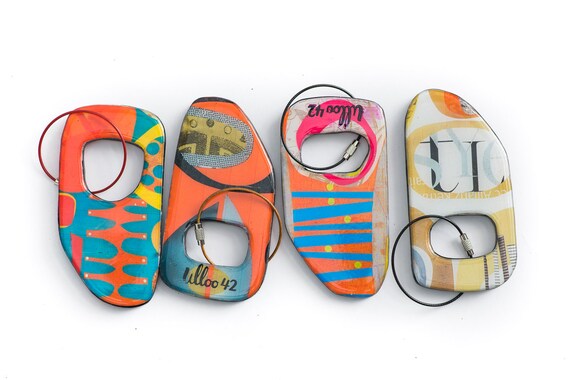 Pop Art Key Ring Functional Art Keyring Durable Keyring | Etsy