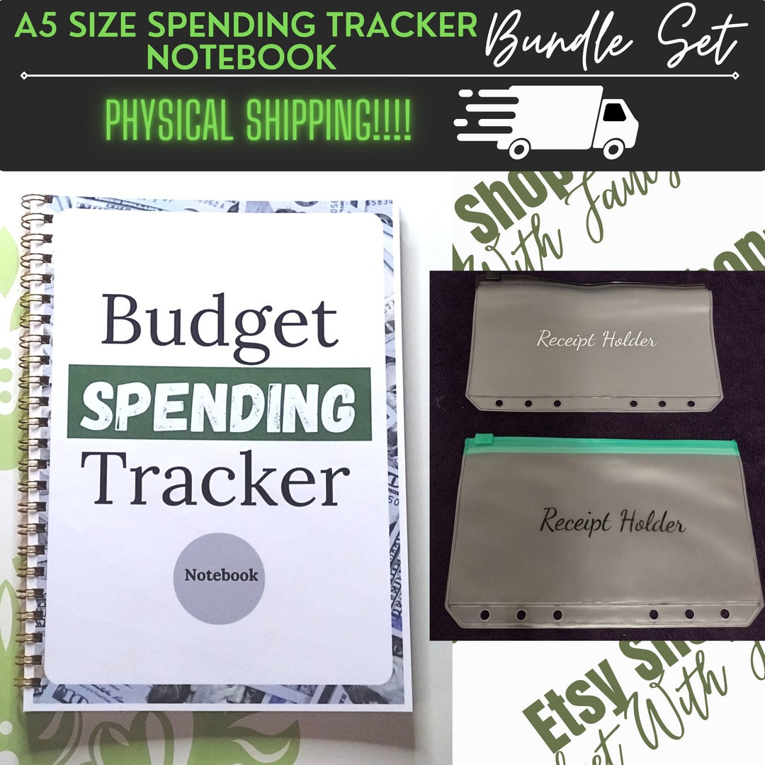 A5 Size Spending Tracker Notebook Budget Spending Tracker Budget ...