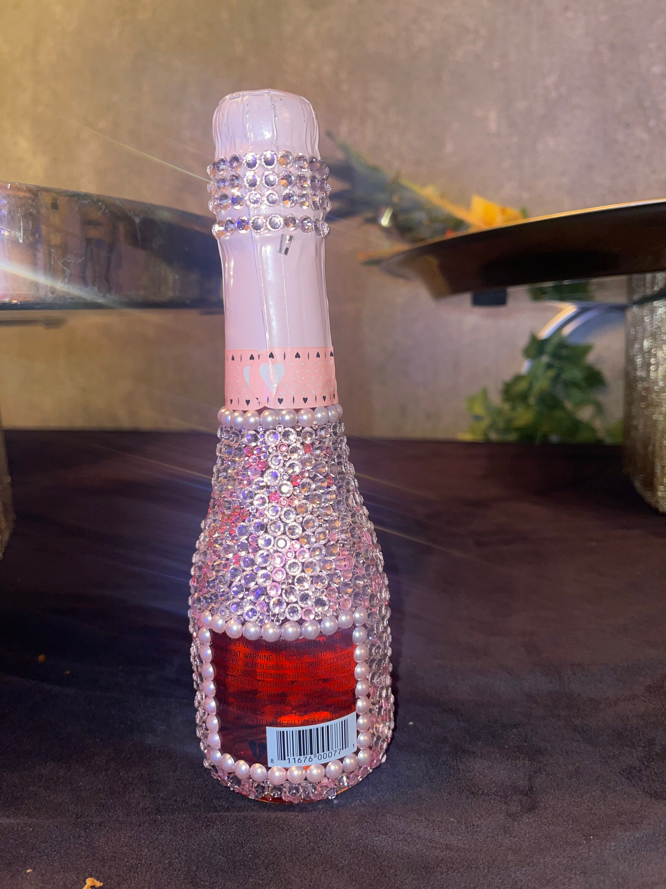 Bling Empty Champagne Bottle - Etsy