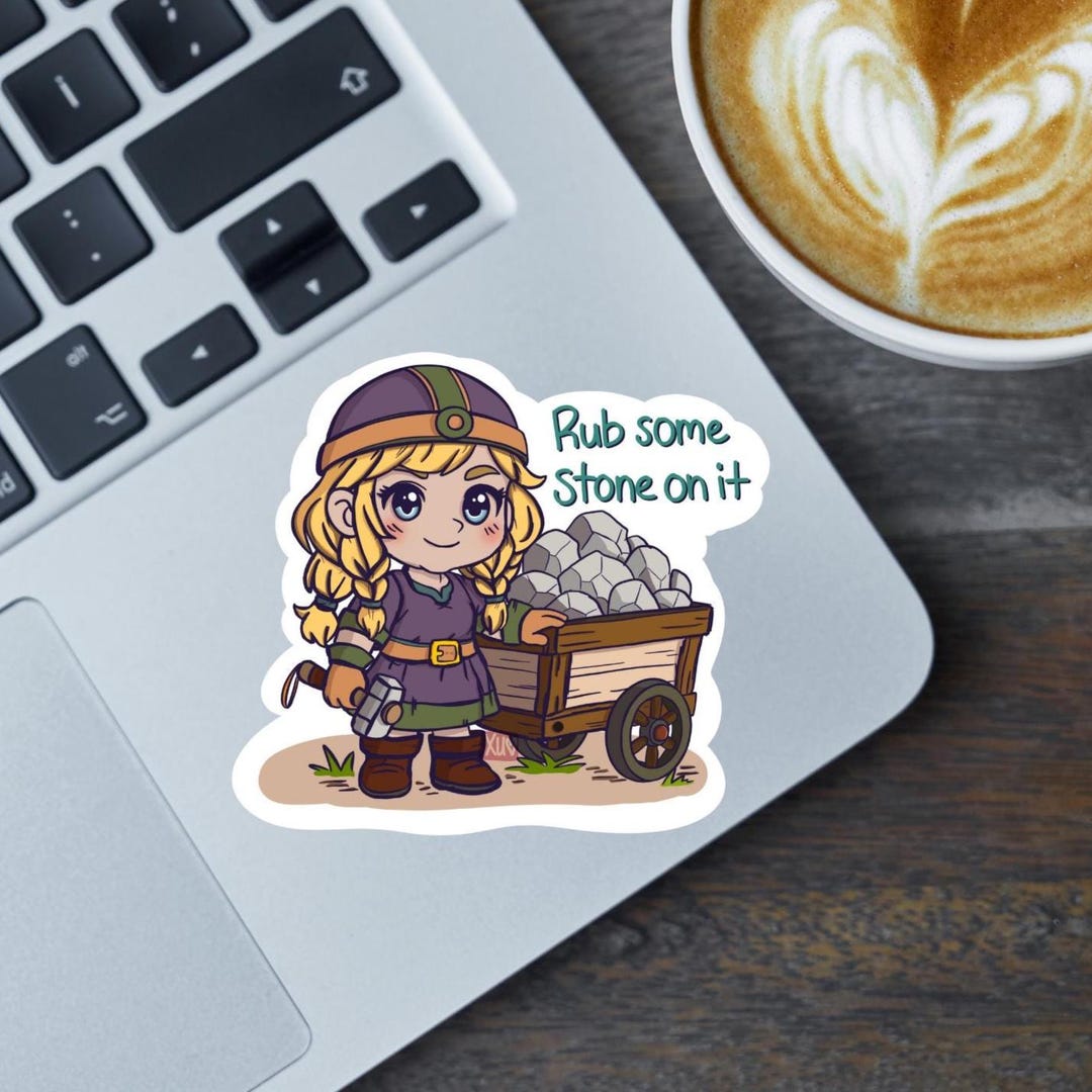 Lotr: Return to Moria Stone Sticker | Weatherproof Decal | Laptop ...
