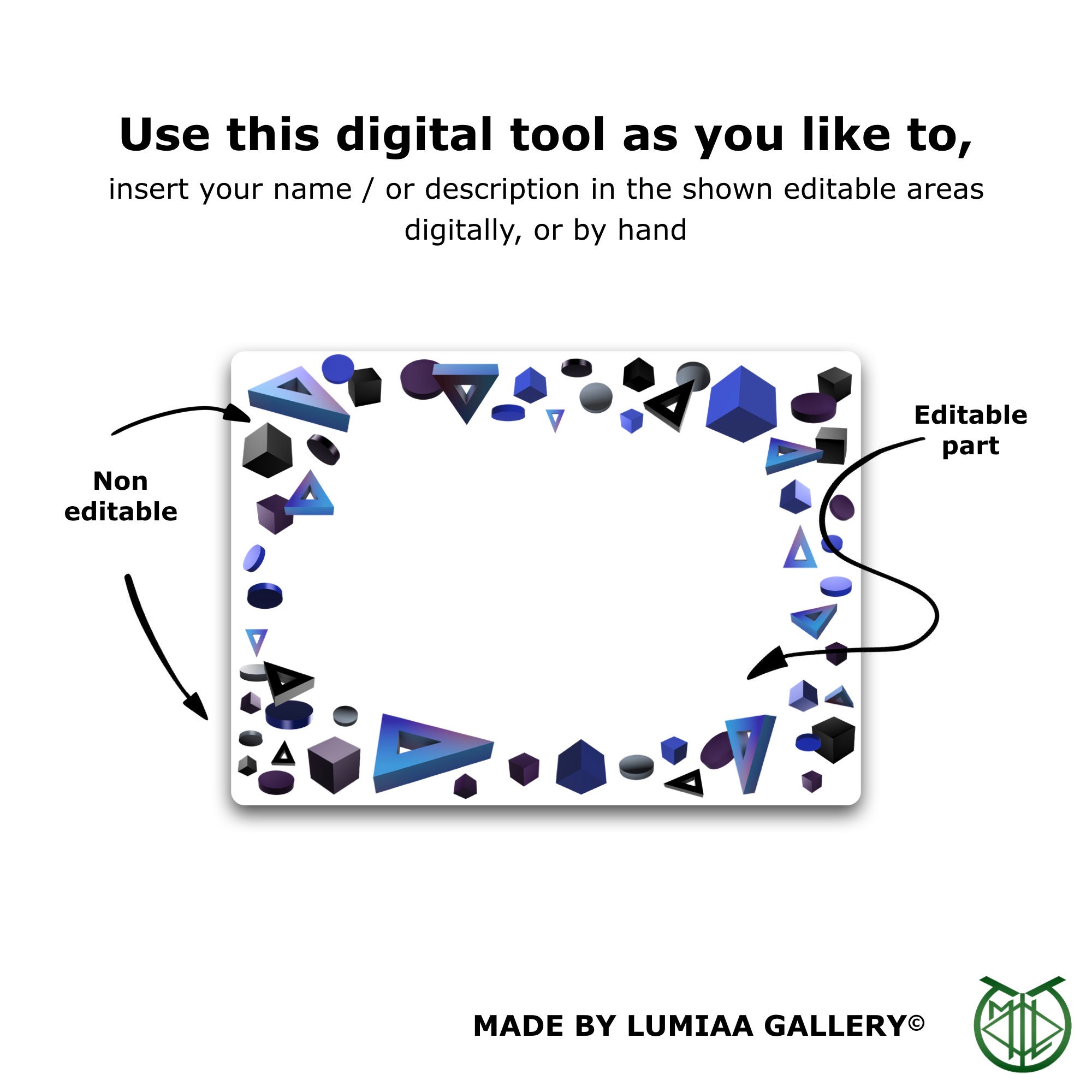 Digital Printable Editable Name Label Tag Card Sticker / - Etsy