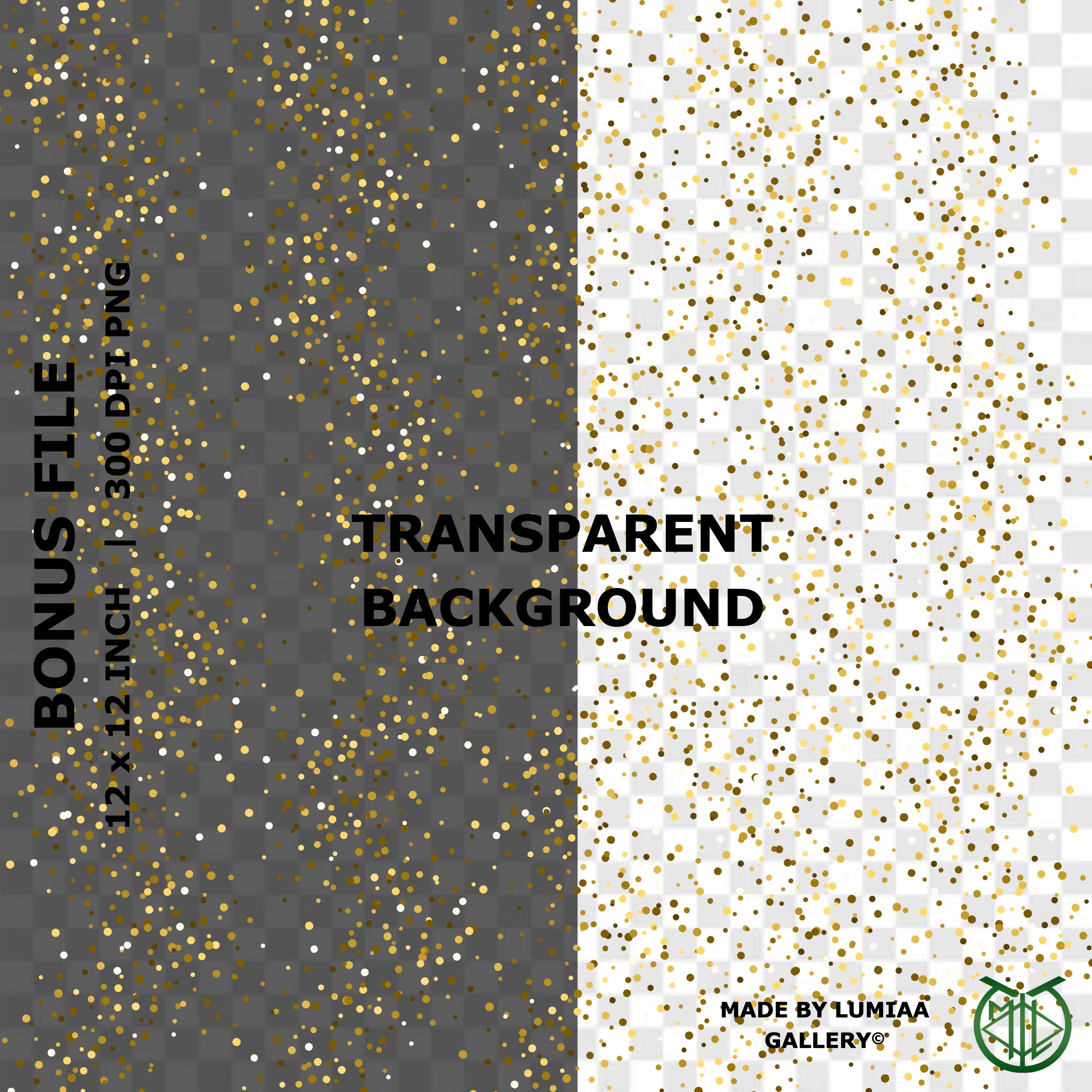 Scattered Confetti Seamless Patterns, Digital Printable Paper, Gift ...