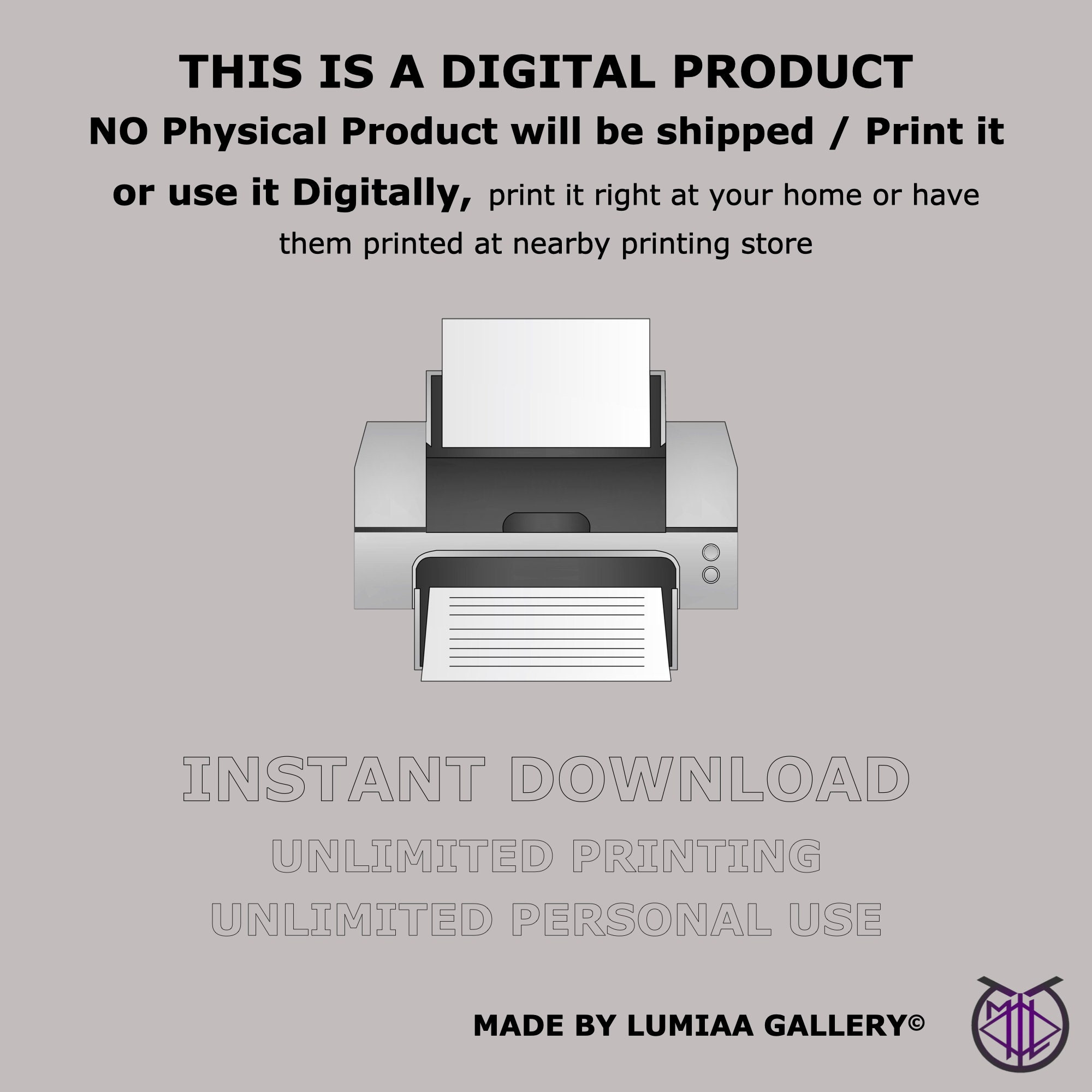 3 in 1 Digital Printable Happy Birthday Card, Digital Printable Folded ...